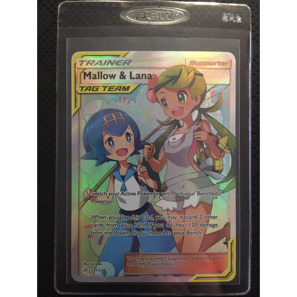 Thẻ Pokemon original lá Mallow & Lana 231/236 trainer TCG 1459 d7 NF3 1 ...