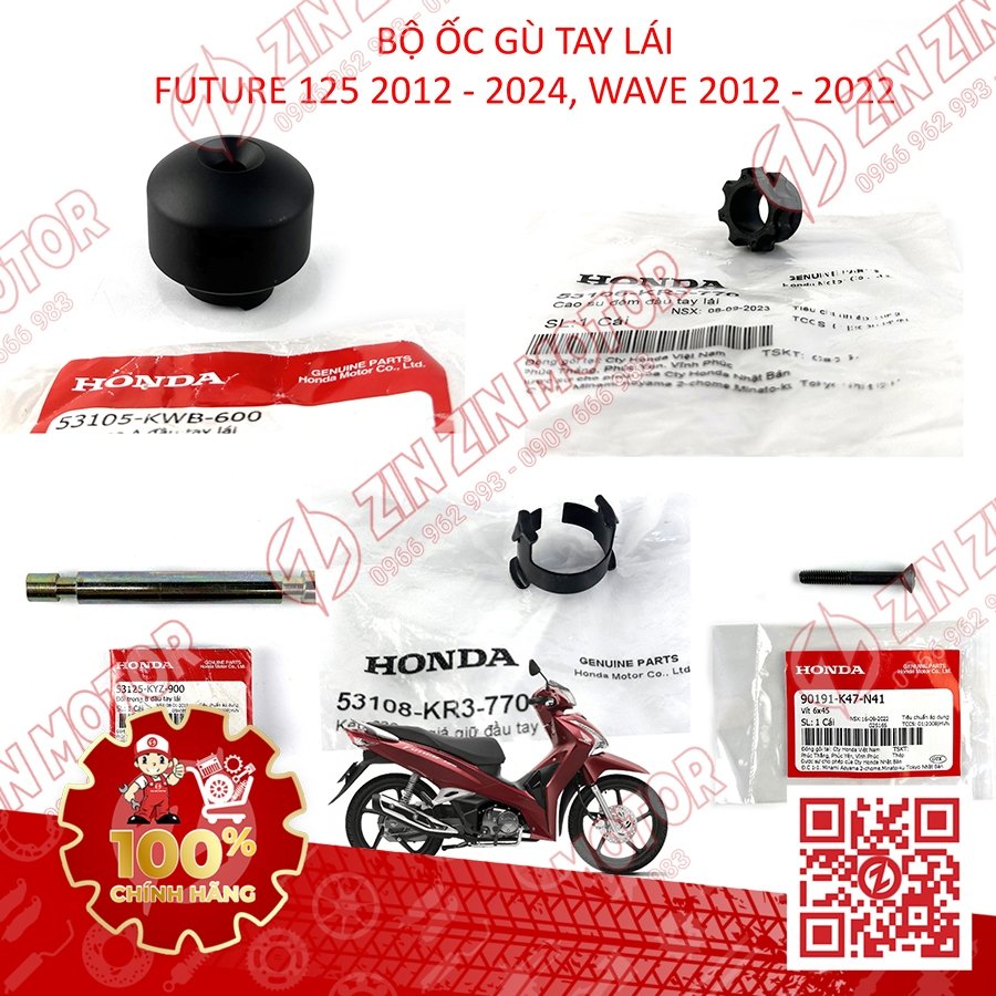 Bộ Gù Tay Lái Future 125 Mập, Future Fi 125, Future BXC 125 2014 2015 2016 2017 Chính Hãng - ZZM ...