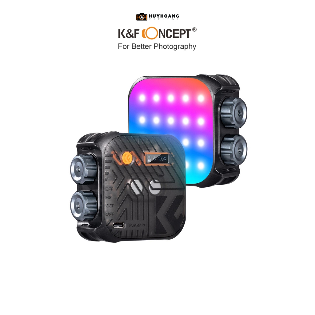 Đèn LED K&F CONCEPT RGB 2500-9900K CRI 96+ 6W | KF34.036 | Shopee Việt Nam