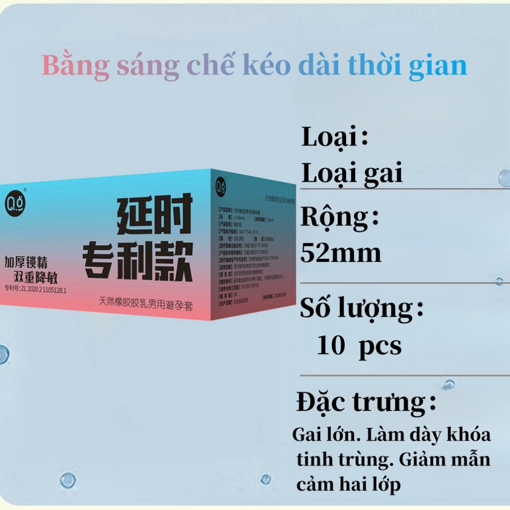 Bao Cao Su Siêu Mỏng 001.loại Gai.Bcs Có Gai Siêu Dưỡng ẩm Kéo Dài Thời ...