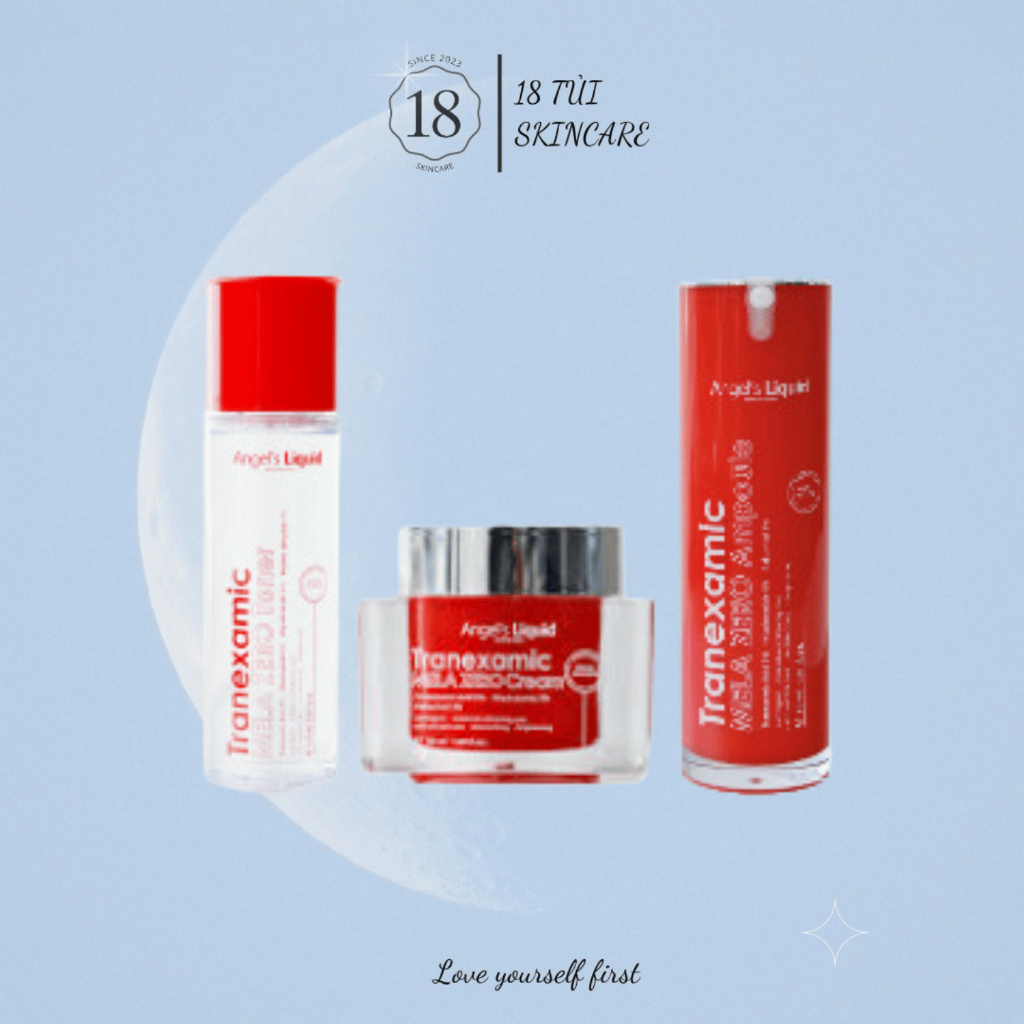 Bộ Sản Phẩm Toner - Serum - Kem Dưỡng Angel's Liquid Tranexamic Acid ...