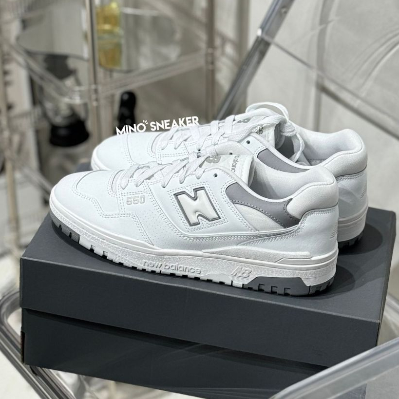 [CHÍNH HÃNG] Giày New Balance 550 White Shadow Grey (BB550SWA) | Shopee Việt Nam