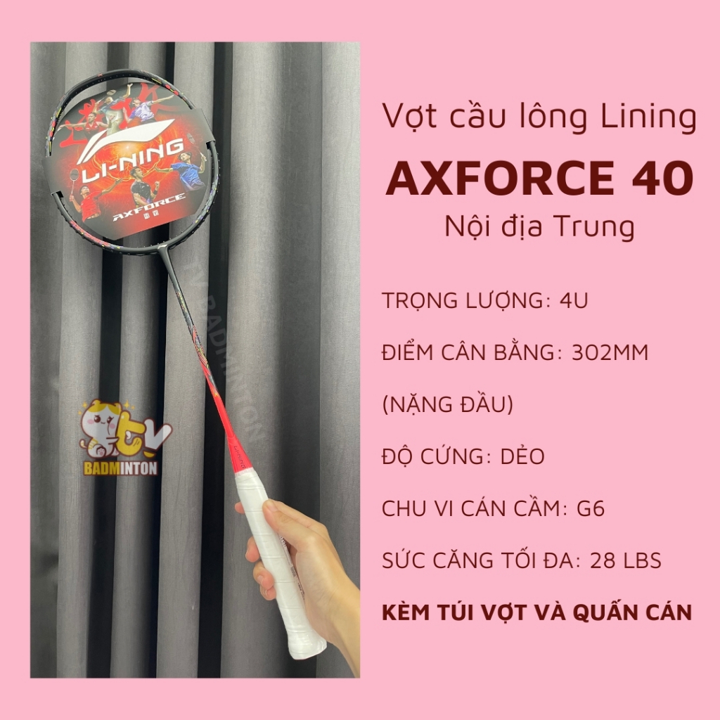 Vợt Cầu Lông Lining Axforce 40 Chính Hãng - Nội Địa Trung | Shopee Việt Nam