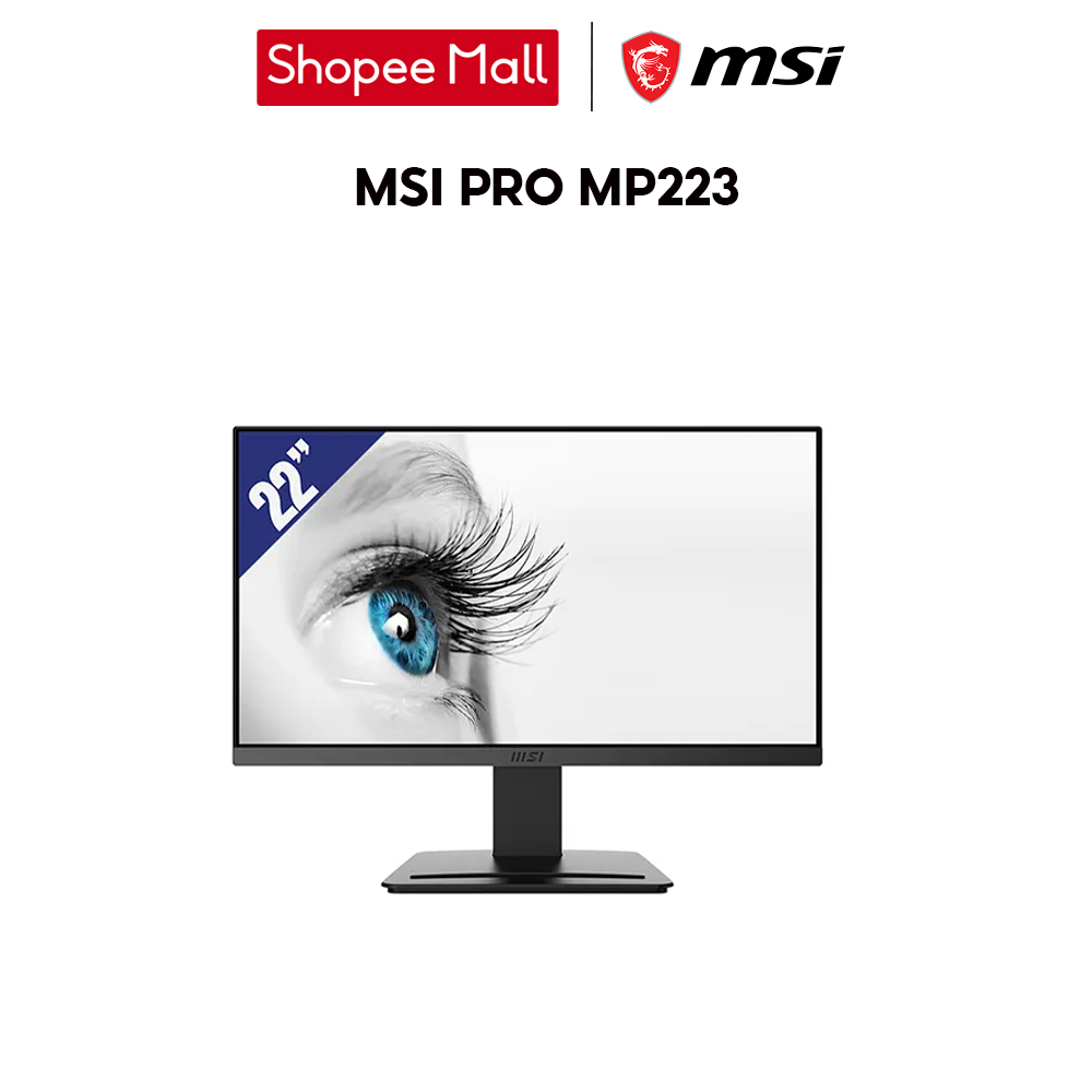 Màn hình MSI PRO MP223 21.5 inch FHD VA 100Hz | Shopee Việt Nam