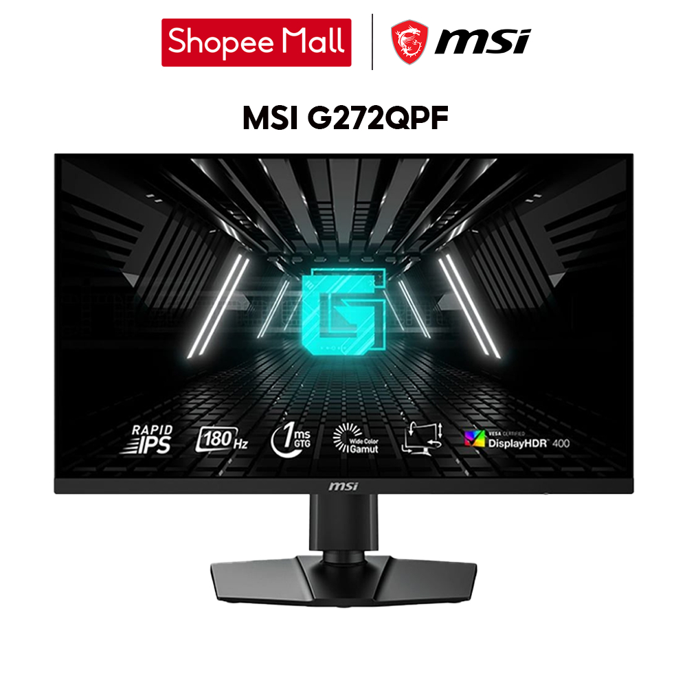 Màn hình Gaming MSI G272QPF E2 27 inch IPS WQHD 180Hz 1ms | Shopee Việt Nam