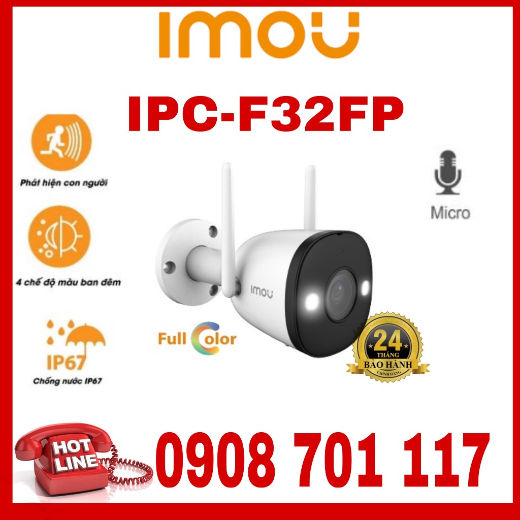 Camera Wifi ngoài trời IMOU IPC-F32FP 3MP | Shopee Việt Nam