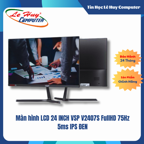 Màn hình LCD 24 INCH VSP V2407S FullHD 75Hz 5ms IPS Trắng/Đen | Shopee Việt Nam