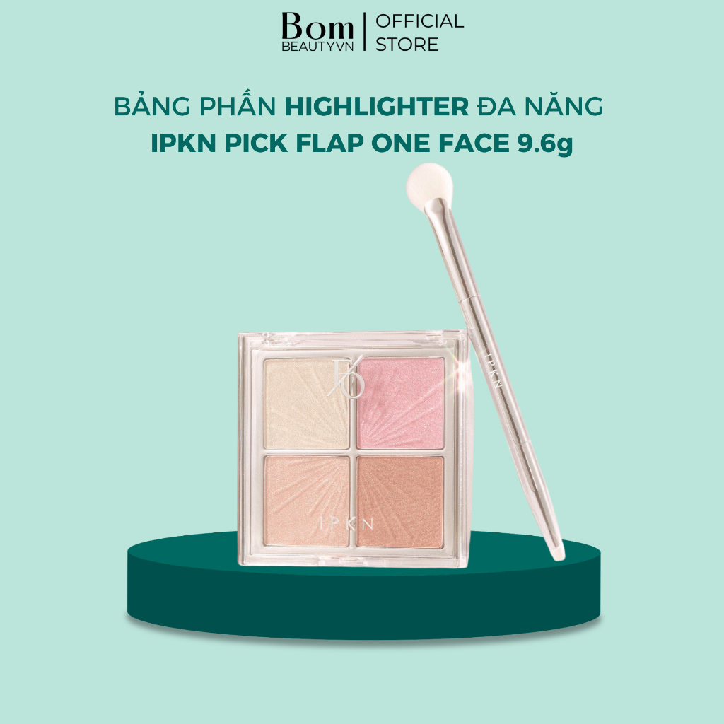 [ KHÔNG CỌ]Bảng Highlight 4 ô IPKN Flap One Face Palette 9,6g( 02/2027) | Shopee Việt Nam