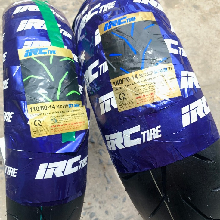 (NVX SCT-005F & SCT-005R) Vỏ IRC mã SCT-005F 110/80-14 M/C 53P và SCT ...