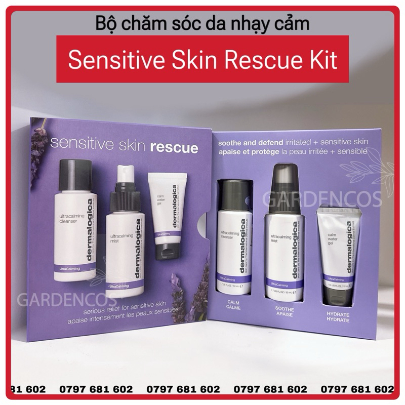 Bộ chăm sóc cho da nhạy cảm Dermalogica Sensitive Skin Rescue Kit ...