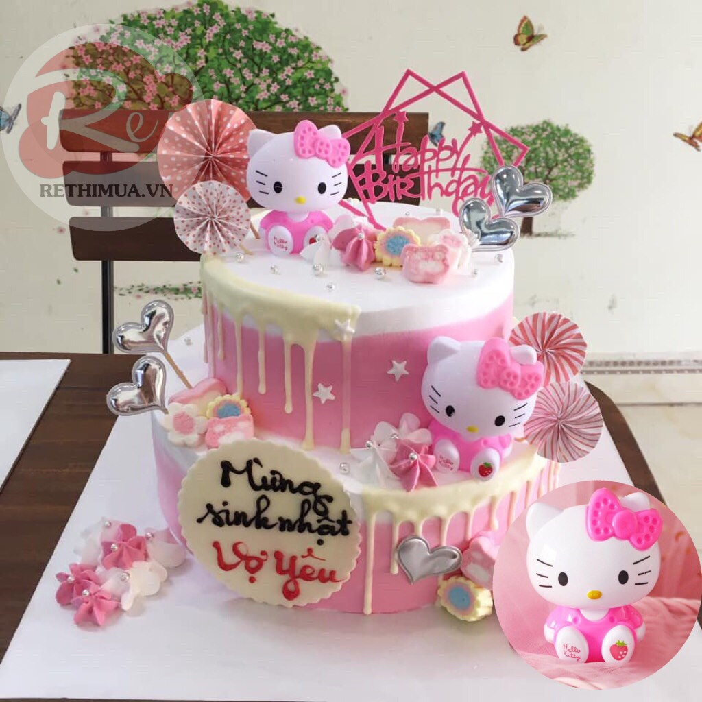 [SIÊU RẺ ️] – Hello Kitty - Trang trí bánh sinh nhật bánh kem | Shopee ...