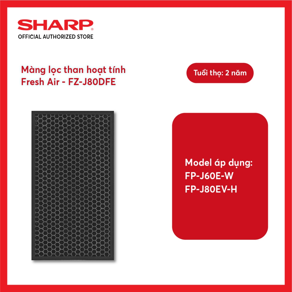 Bộ Lọc Khử Mùi Sharp FZ-J80DFE Dành Cho Các Máy FP-J60E-W, FP-J80EV-H | Shopee Việt Nam