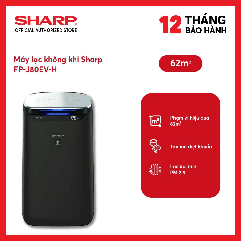 Máy lọc không khí Sharp FP-J80EV-H 48W | Shopee Việt Nam