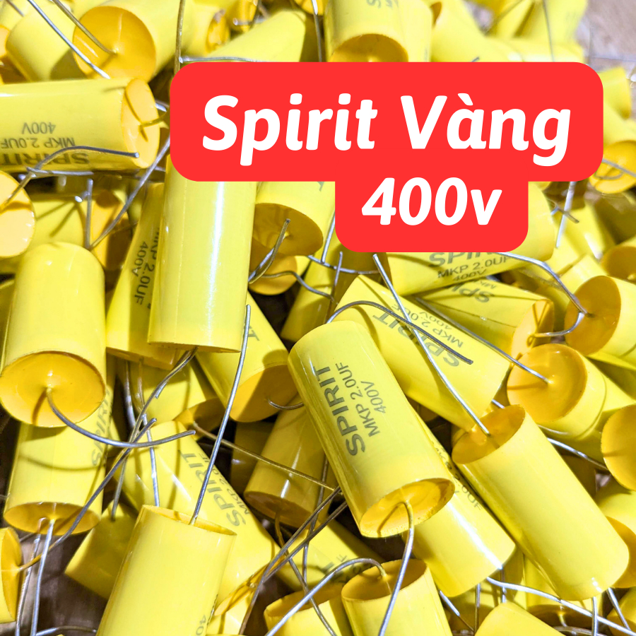 Tụ 2.0 uF không phân cực dành cho loa treble Spirit vàng 400v giá 01 ...