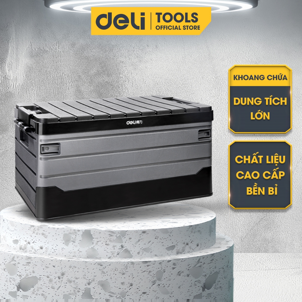 Thùng Đựng Đồ Nghề Cỡ Lớn 35L - 60L Chính Hãng DELI - Chất Liệu Nhựa PP Siêu Bền | Shopee Việt Nam