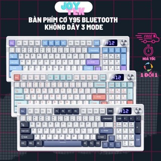Bàn Phím Cơ Gaming Không Dây YINDIAO Y95 Bluetooth 3 Mode 95 Phím - Màn ...