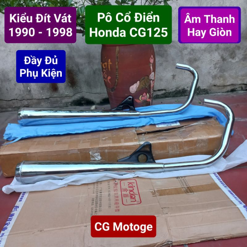 Pô Ống Xả CG125 Đời Cũ, SYM Husky Wolf 125, CG-Lifan Cổ Điển Style199x - Âm Thanh Giòn Hay ...