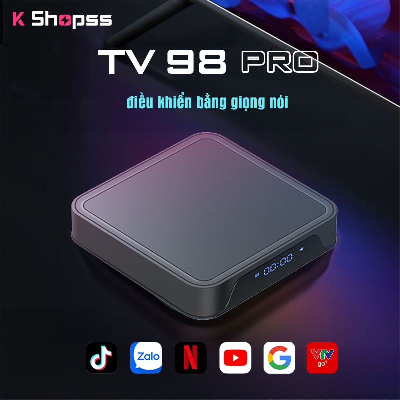 Android TV Box TV98PRO Hỗ Trợ Kiểm Soát Giọng Nói 4K 16+256GB Wifi 4G ...