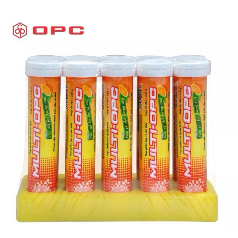 COMBO 10 TUÝP Viên Sủi Bổ Sung Vitamin MULTI-Opc Multivitamin vị cam ...