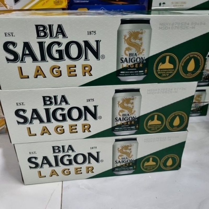 Bia Sài Gòn Lager Thùng 24 Lon 330ml Thường Shopee Việt Nam