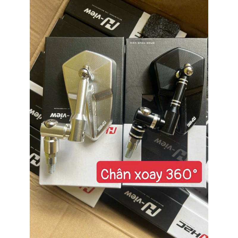 Kính Chiếu Hậu (Gương) Chân Xoay 360 H2C View Nhôm CNC | Shopee Việt Nam