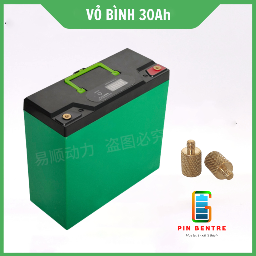 Vỏ bình ắc quy Pin 12V Pin Lithium 20Ah - 30Ah có cọc Bình ( Chưa Pin ...