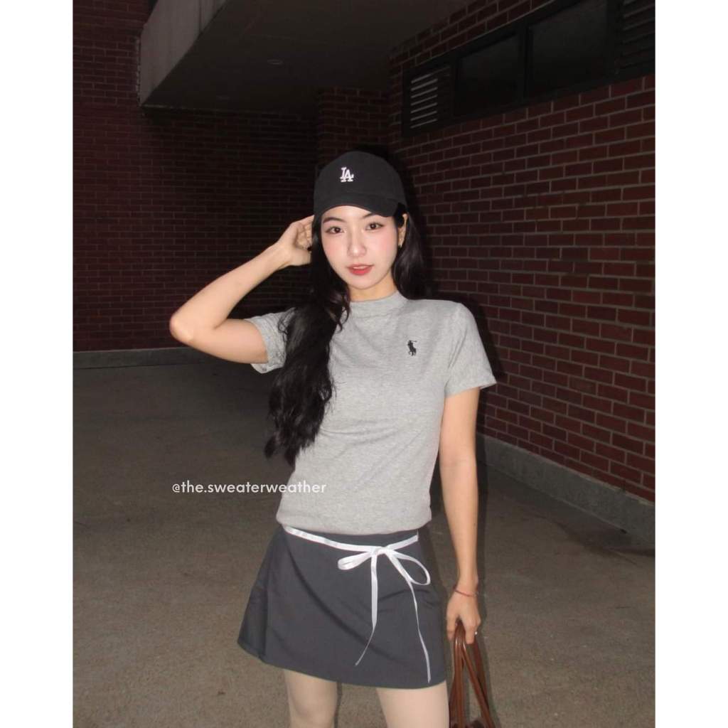 METWO. - Áo thun zip babytee cổ leo 3p thêu ngựa cộc tay dáng lửng ...