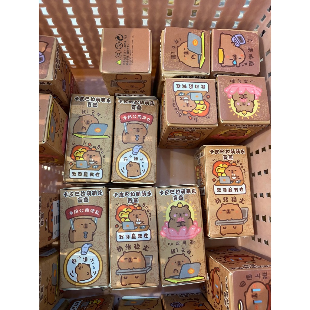 Box Capybara, Blind Charm Chuột lang nước, Hộp quà bất ngờ Capybara ...