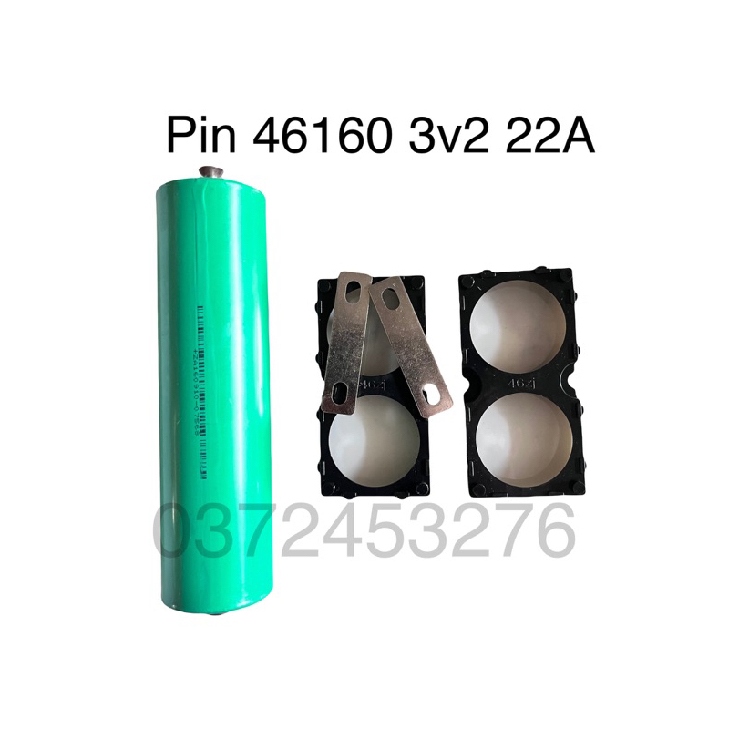 Pin LFP 46160. 3.2V-22Ah Chính hãng Gushen kèm khung và cầu nối ...