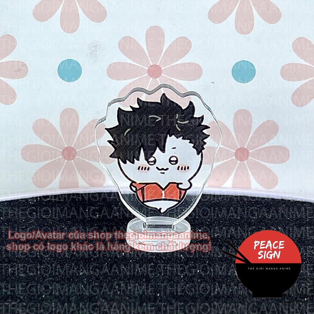 (3cm) Standee mini HAIKYUU!! ver Chiikawa Vua Bóng Chuyền tượng chibi ...