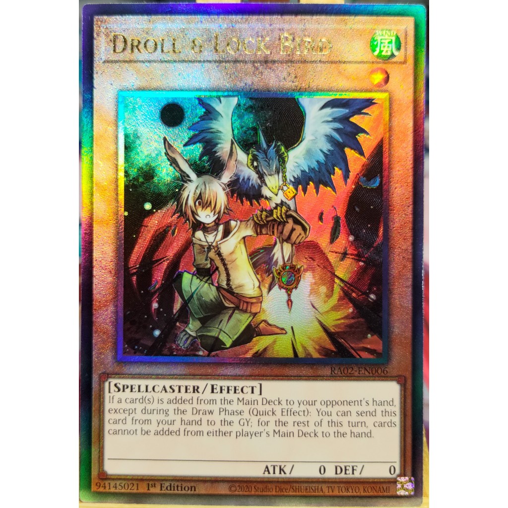 [KW2 Yugioh] [EN-UK] Thẻ bài Droll & Lock Bird - RA02-EN006 - Ultimate ...