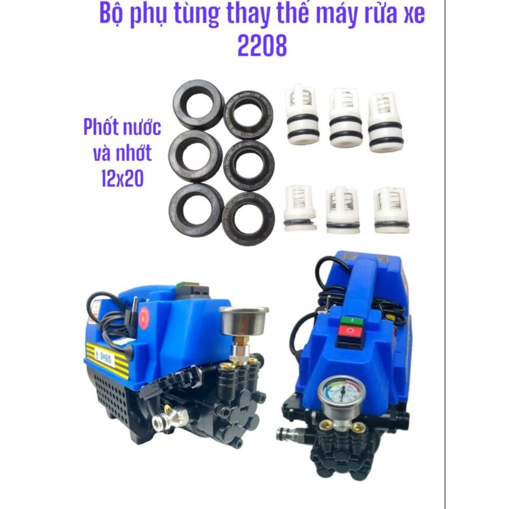 Bộ phốt nước, phốt nhớt , lupe máy rửa xe 2208 . | Shopee Việt Nam