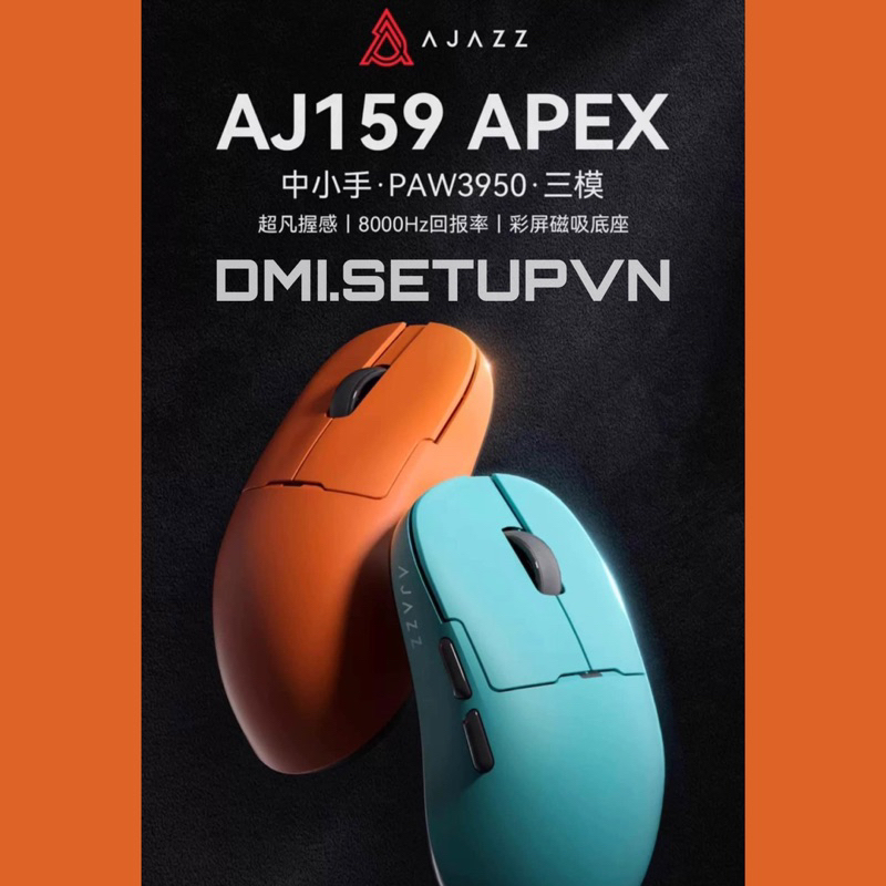 Chuột không dây Ajazz AJ159 - AJ159P-AJ159 Pro-AJ159 Apex | Pixart 3395 ...