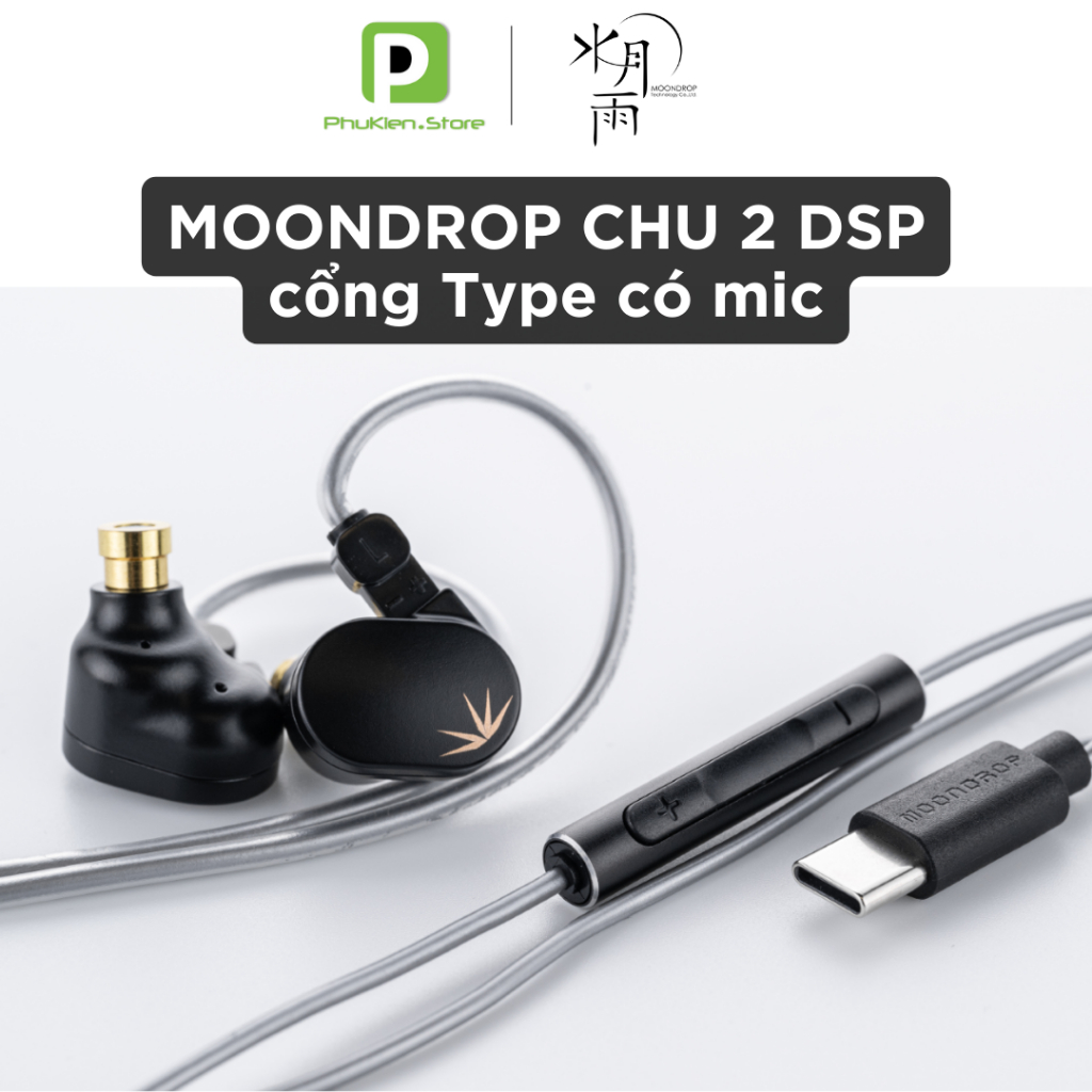 Tai nghe dây chính hãng Moondrop Chu 2 DSP Type-C | có mic | Thiết kế ...