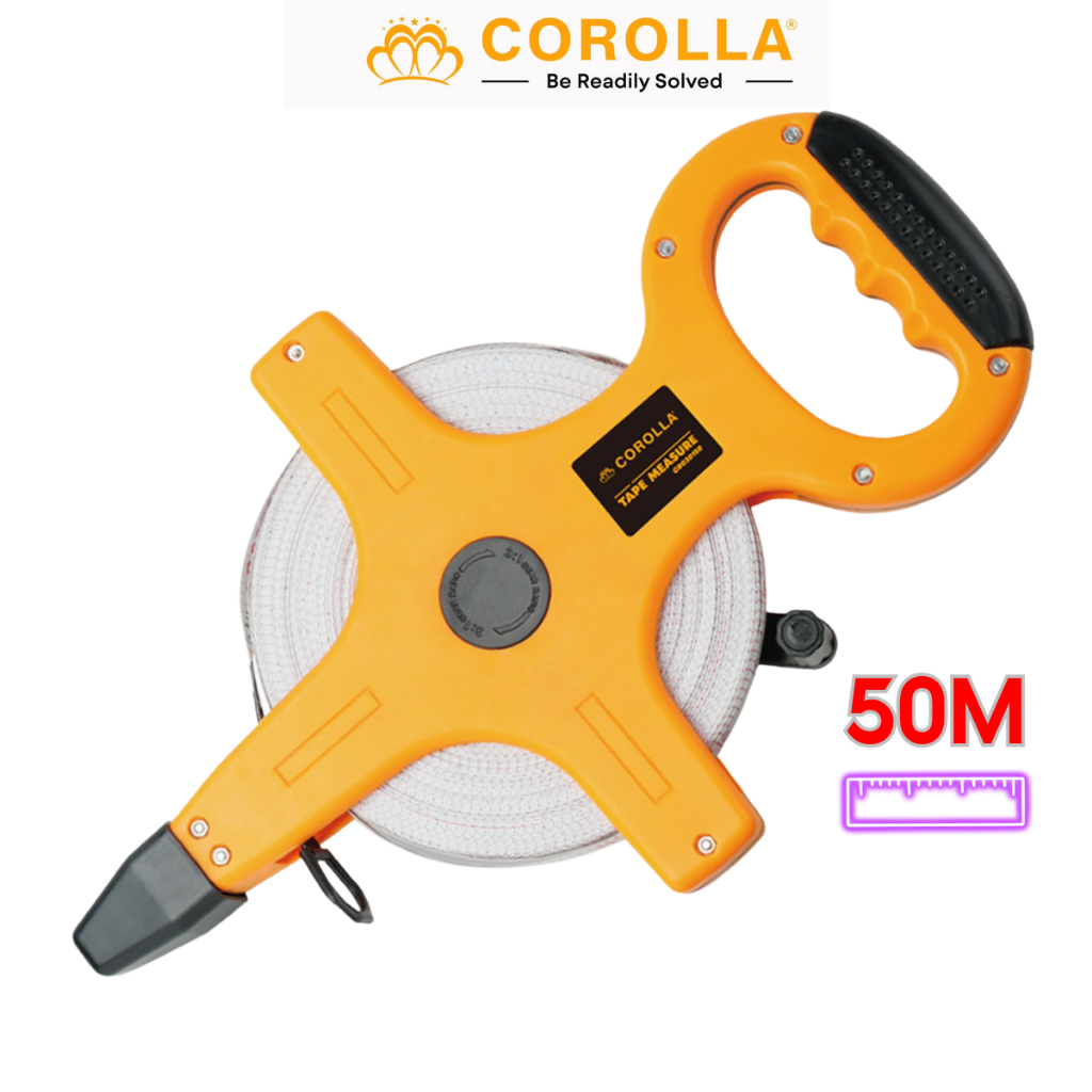 Thước Dây, Thước Cuộn 50m COROLLA Cao Cấp Chính Hãng Số Vạch Rõ Ràng ...