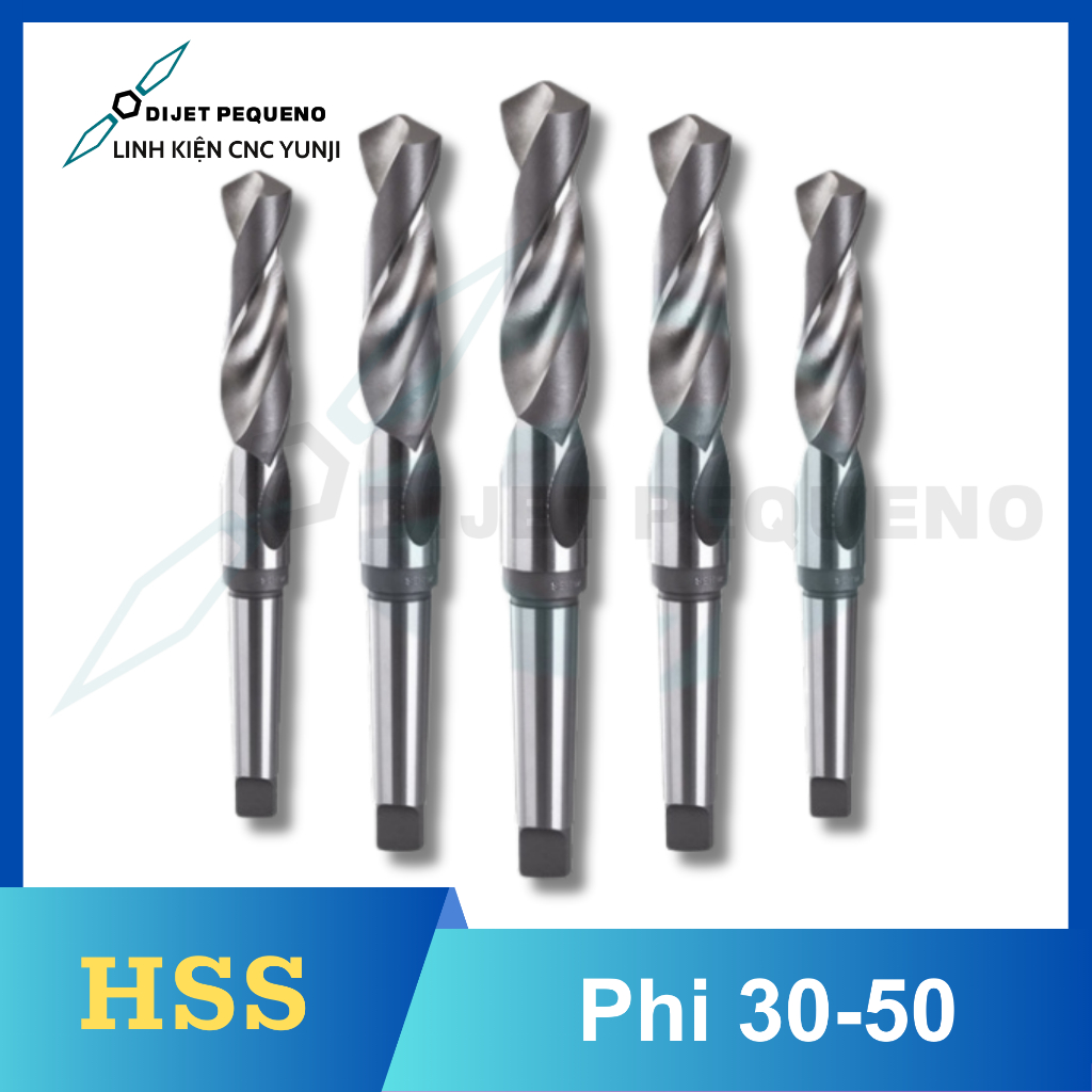 Mũi khoan chuôi côn thép gió HSS từ phi 30 - 50 tốc độ cao | Shopee Việt Nam
