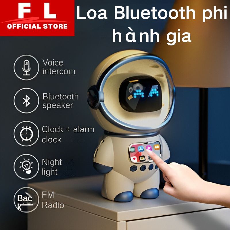 Loa bluetooth không dây, loa phi hành gia, loa cute decor siêu chất ...