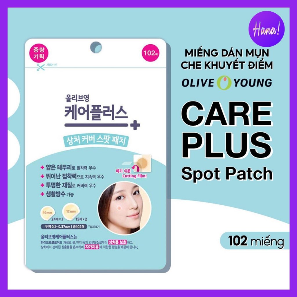 Miếng dán mụn Careplus Olive Young Oliveyoung 102 miếng | Shopee Việt Nam