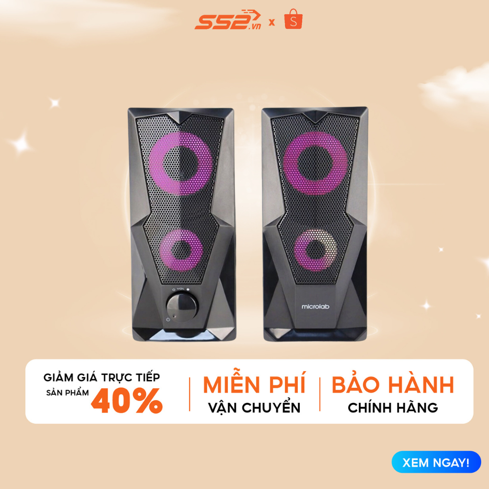 Loa vi tính Microlab B27 hệ thống loa 2.0, tương thích với nhiều thiết ...