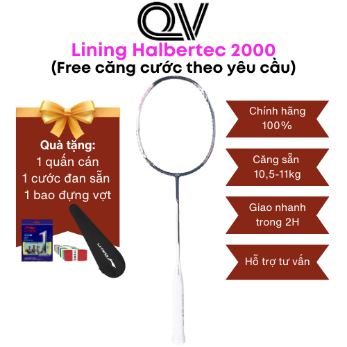 Vợt cầu lông Lining Halbertec 2000-White Gray chính hãng Quốc Việt ...