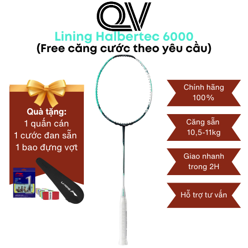 Vợt cầu lông Lining Halbertec 6000 chính hãng Quốc Việt Badminton phù ...