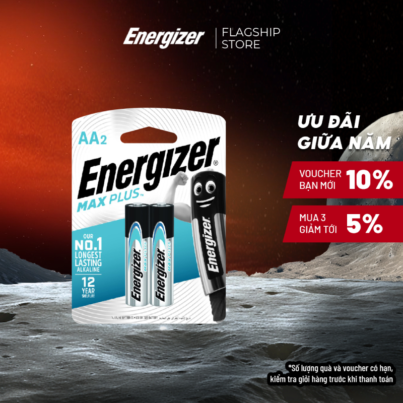 Pin AA Energizer Max Plus EP91 BP2 - Vỉ 2 Viên | Shopee Việt Nam
