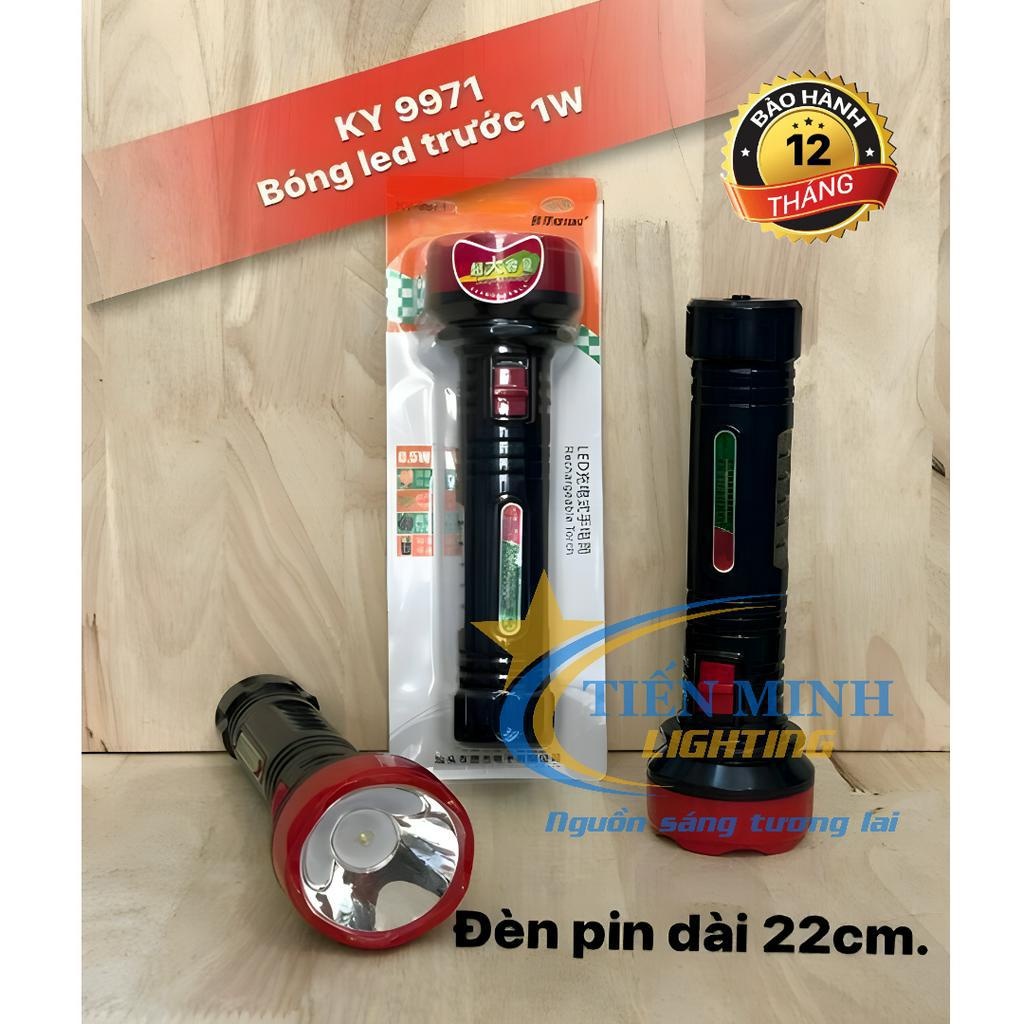 ĐÈN PIN CẦM TAY KY-9971 công suất 1W, chất liệu nhựa ABS không độc hại, 2 chế độ sáng mạnh/yếu ...