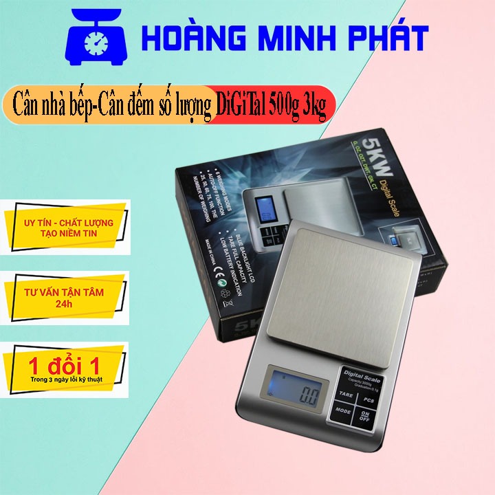 Cân điện tử Mini Digital 500g 3kg 5KW.Tặng kèm đĩa cân,dây sạc usb và pin tiểu AAA | Shopee Việt Nam