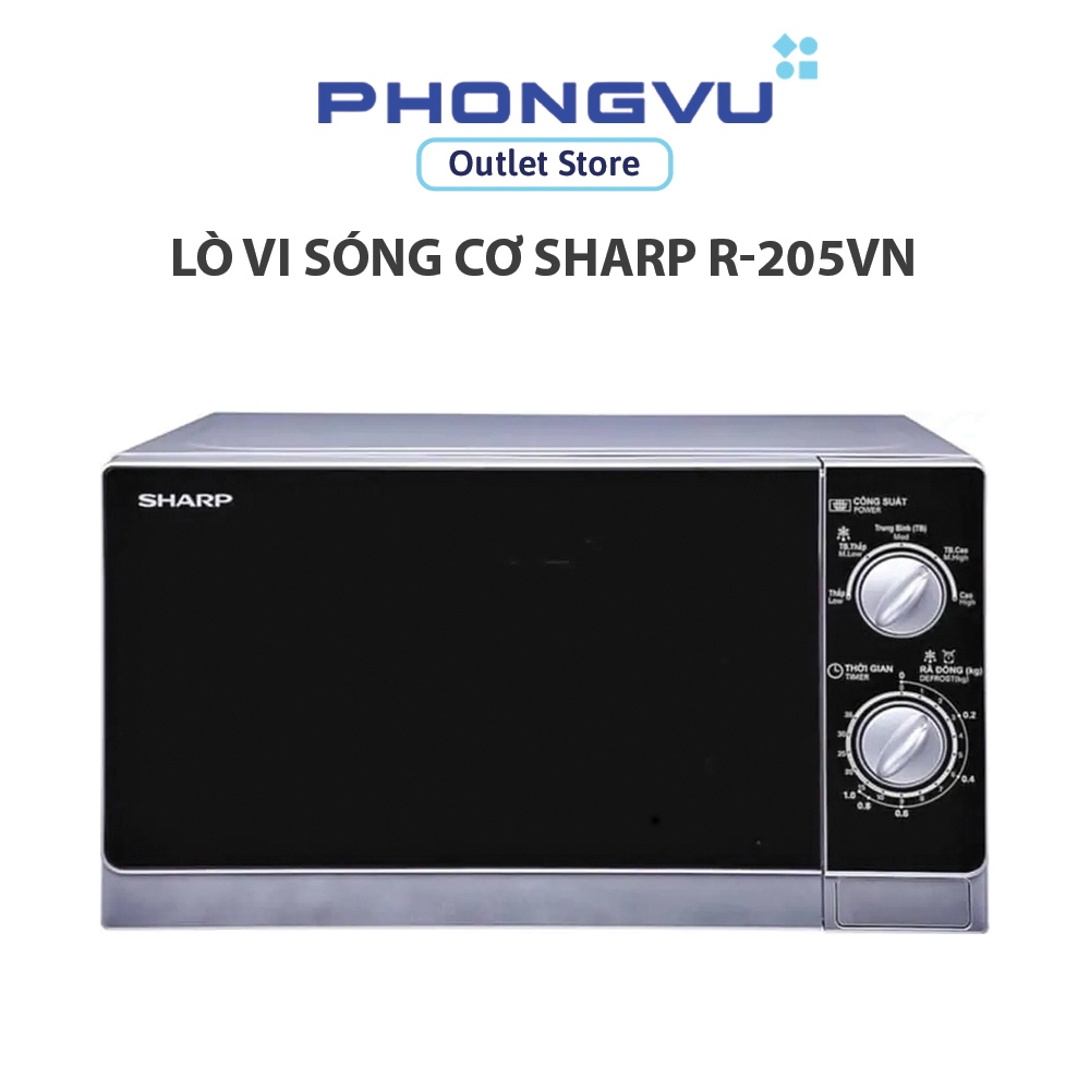 Lò vi sóng cơ Sharp R-205VN - Bảo hành 12 tháng | Shopee Việt Nam