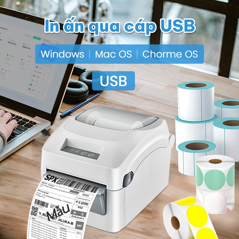 Máy In Nhiệt Bluetooth A6 A7 - In Vận Chuyển Mã Vạch Nhanh Chóng, Tặng ...