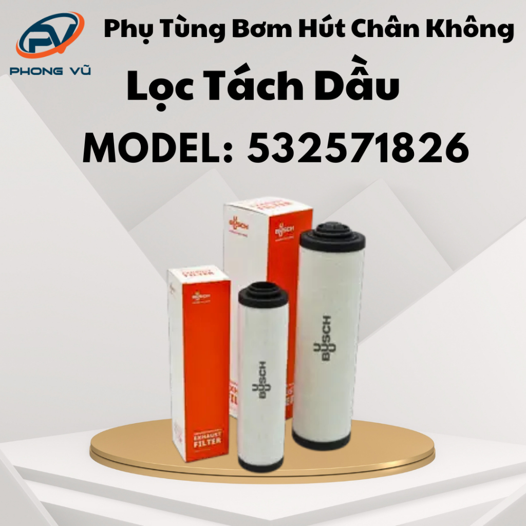 PHỤ TÙNG BƠM HÚT CHÂN KHÔNG LỌC TÁCH DẦU BUSCH MODEL 532571826 | Shopee ...