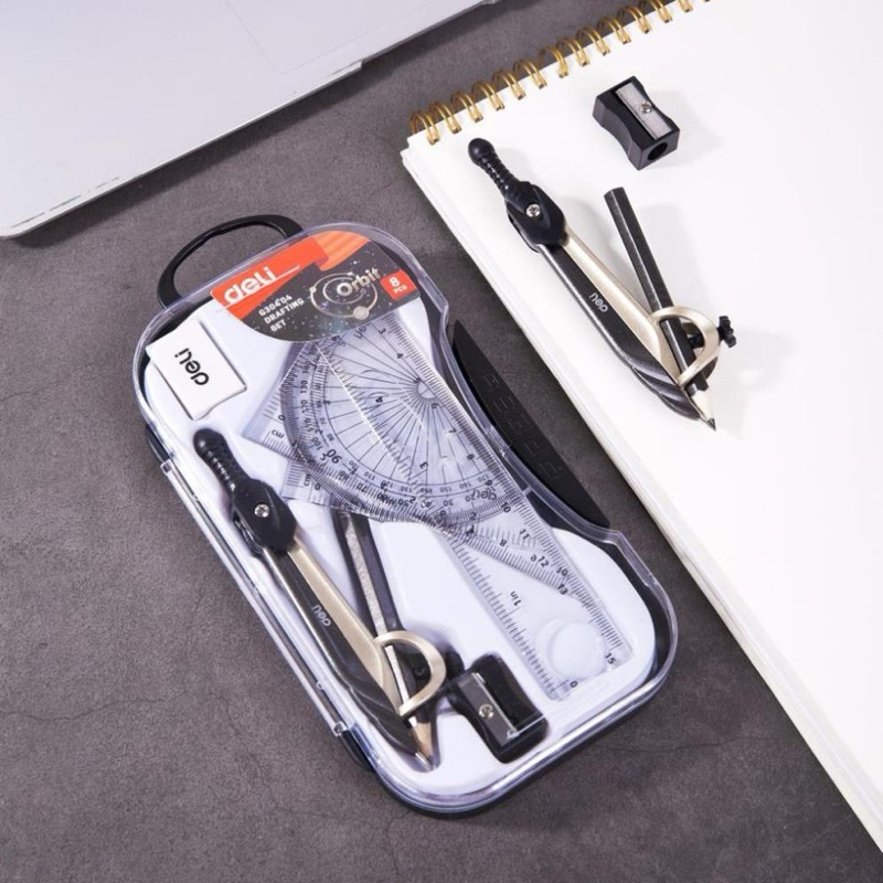 Bộ Eke, Compa Deli G30404 | Shopee Việt Nam