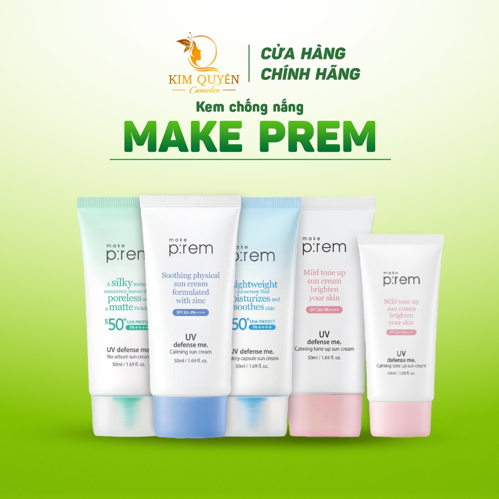 Kem Chống Nắng Vật Lý Make Prem UV Sun Cream Make P:rem SPF 50+ PA ...