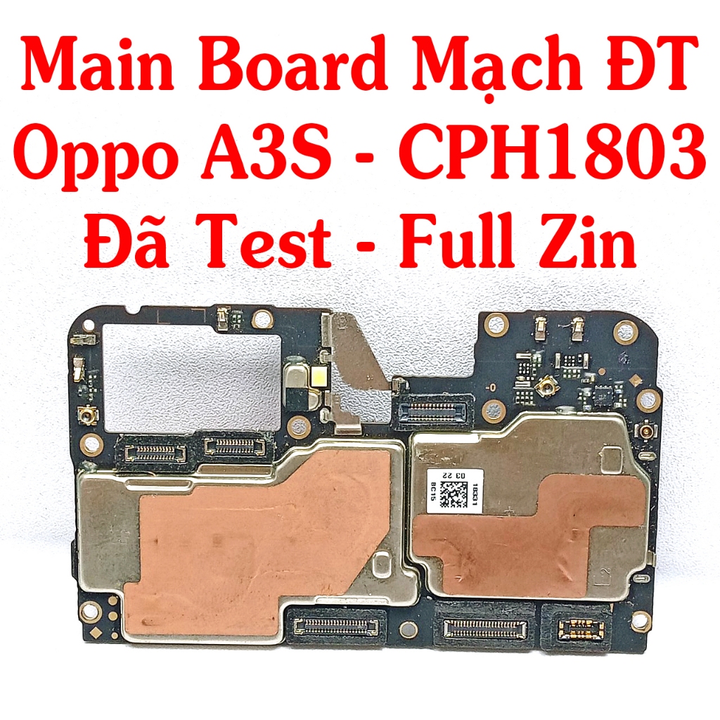 Main Board Mạch Điện Thoại Oppo A3S Lỗ Sim Trên - CPH 1803 Ram 3G / Bộ ...